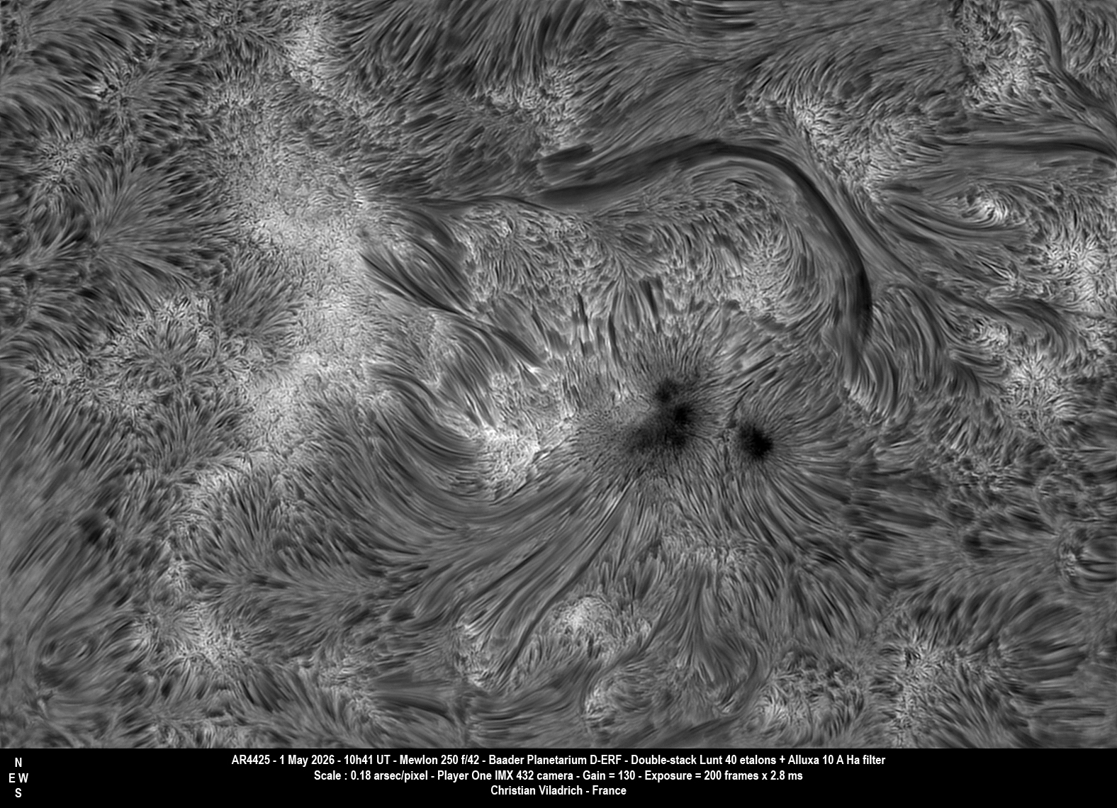 Belated Ha images taken on May 1 with the Heliostar 100 and the Mewlon ...